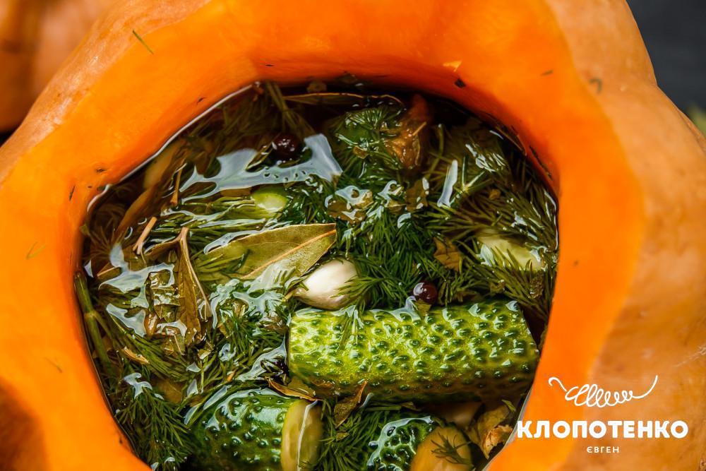 How to cook pickles in a pumpkin. Recipe by Ievgen Klopotenko