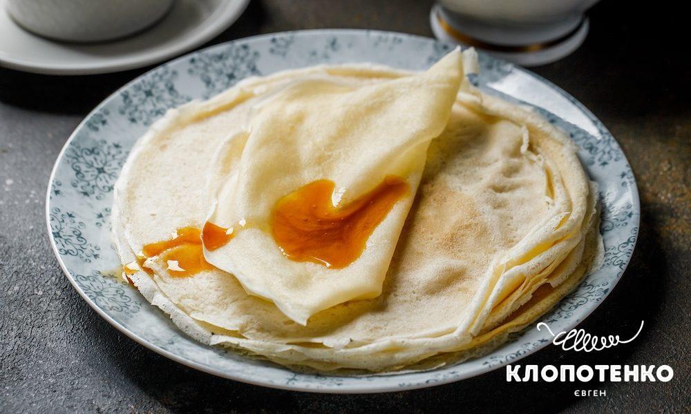 Рецепт млинців на мінеральній воді від Євгена Клопотенка